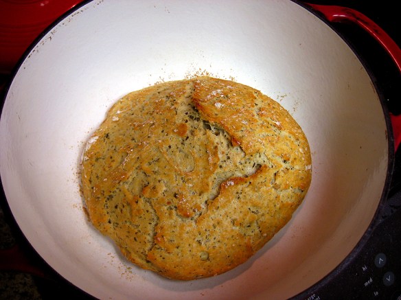 lazy pesto bread – oven + apron